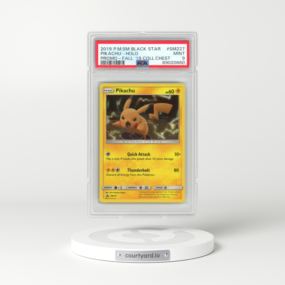 2019 Pokémon SM Black Star Promo #SM227 Pikachu - Holo Fall 2019 ...