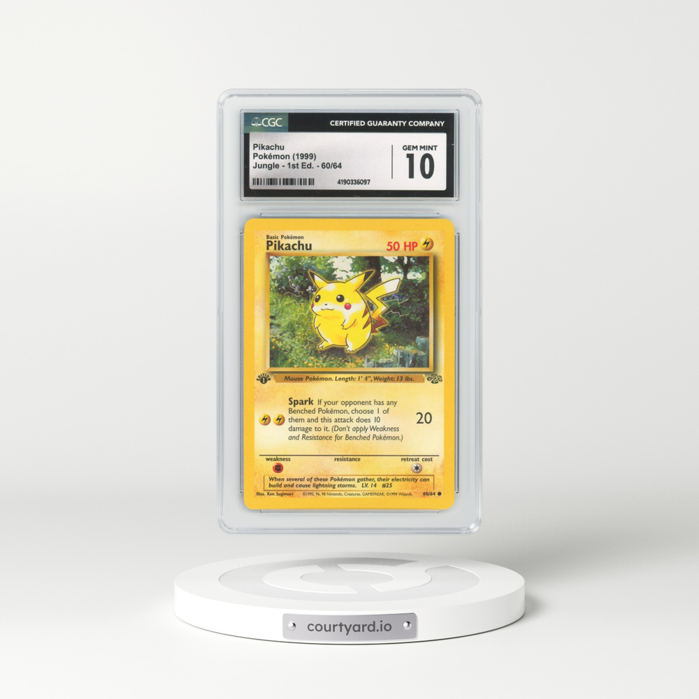 1999 Jungle #60 Pikachu - 1st Edition (CGC 10 GEM MINT) - メルカリNFT